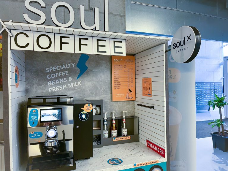 Self-service coffee station Soul x Coffee | Viennabase - homes for students